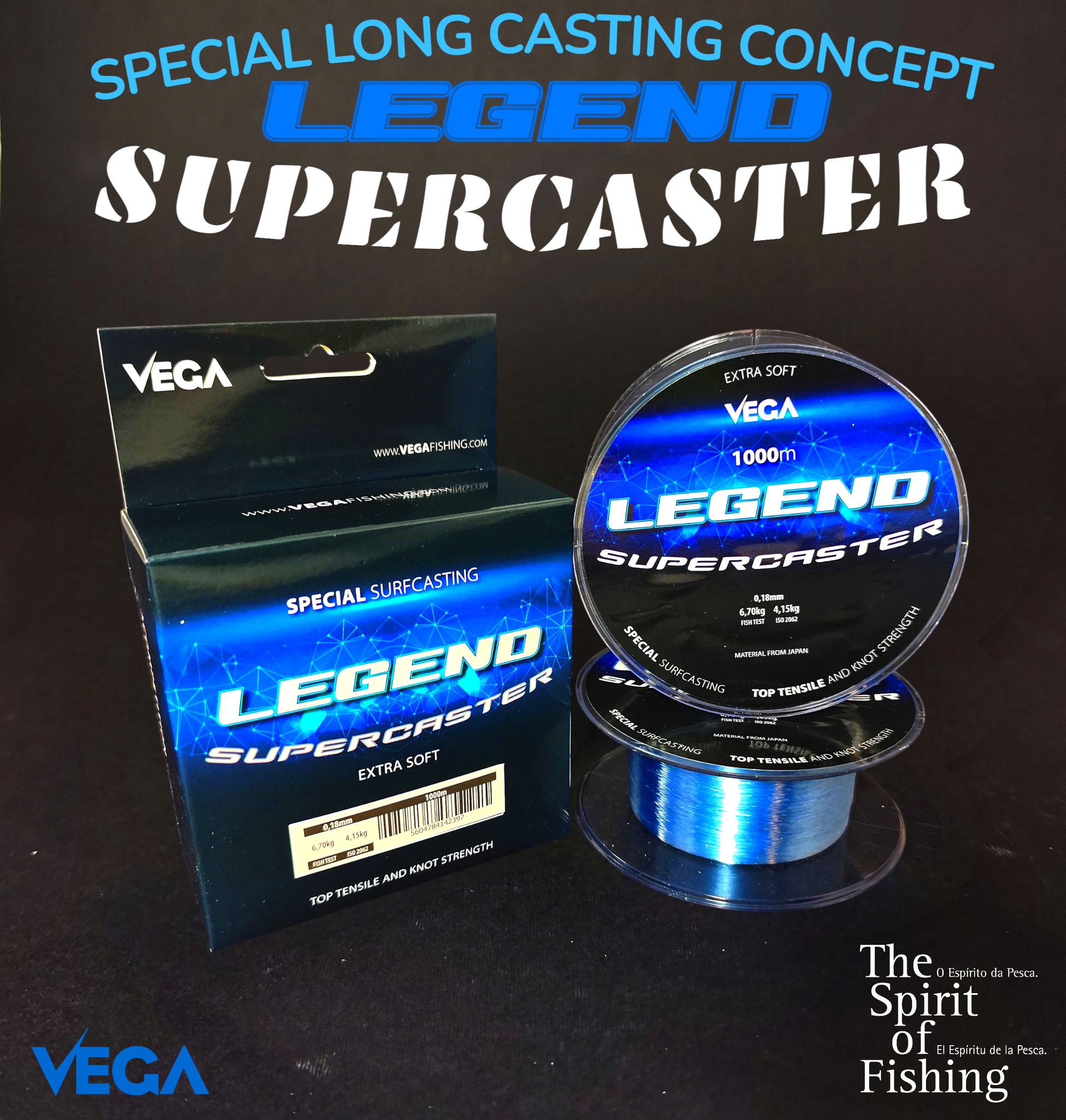 LEGEND SUPERCASTER 1000 MTS. - Vega Fishing